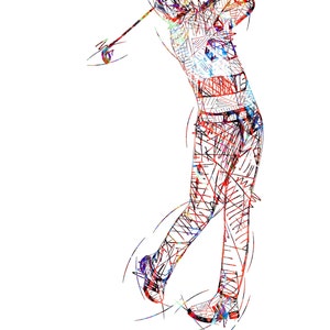 Golf Sketch Prints, Golfing Set of Prints, Gift for Golfers, Golf ...