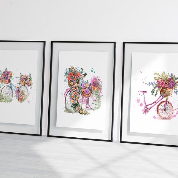 Flower Bicycle - Etsy