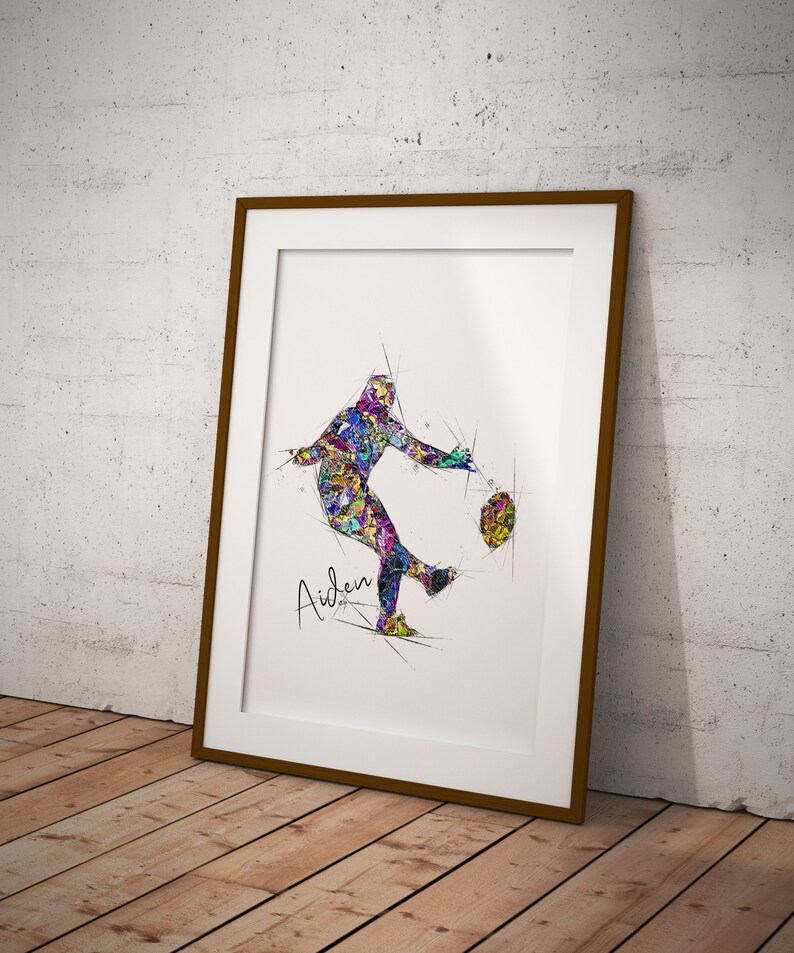 Personalised Rugby Player Print Custom Rugby Print - Etsy