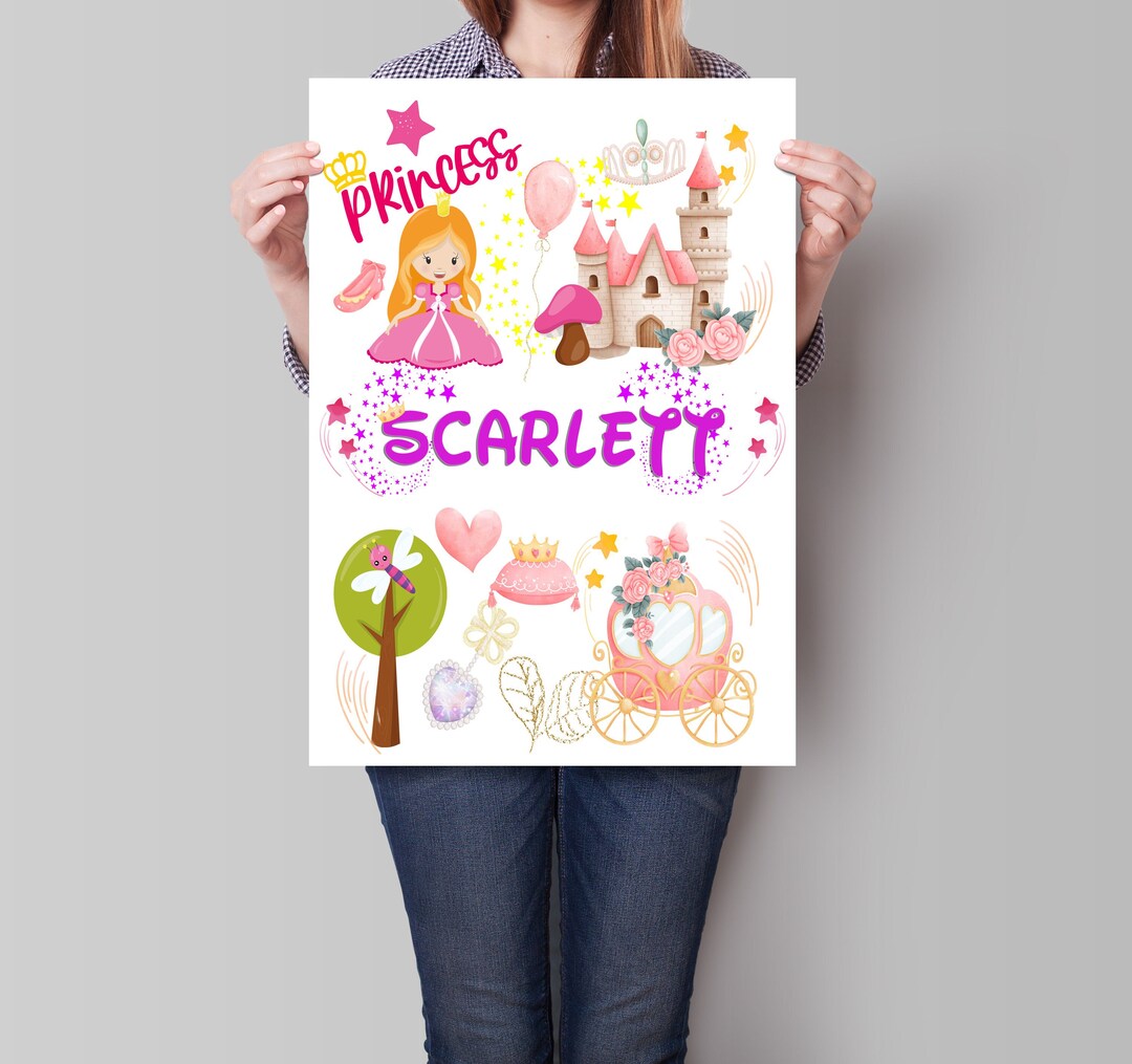 Personalised Girls Name Art,girls Custom Name Art, Girls Name Art ...