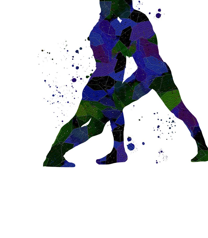 Abstract Wrestling Prints Wrestling Art Watercolour Wrestler - Etsy