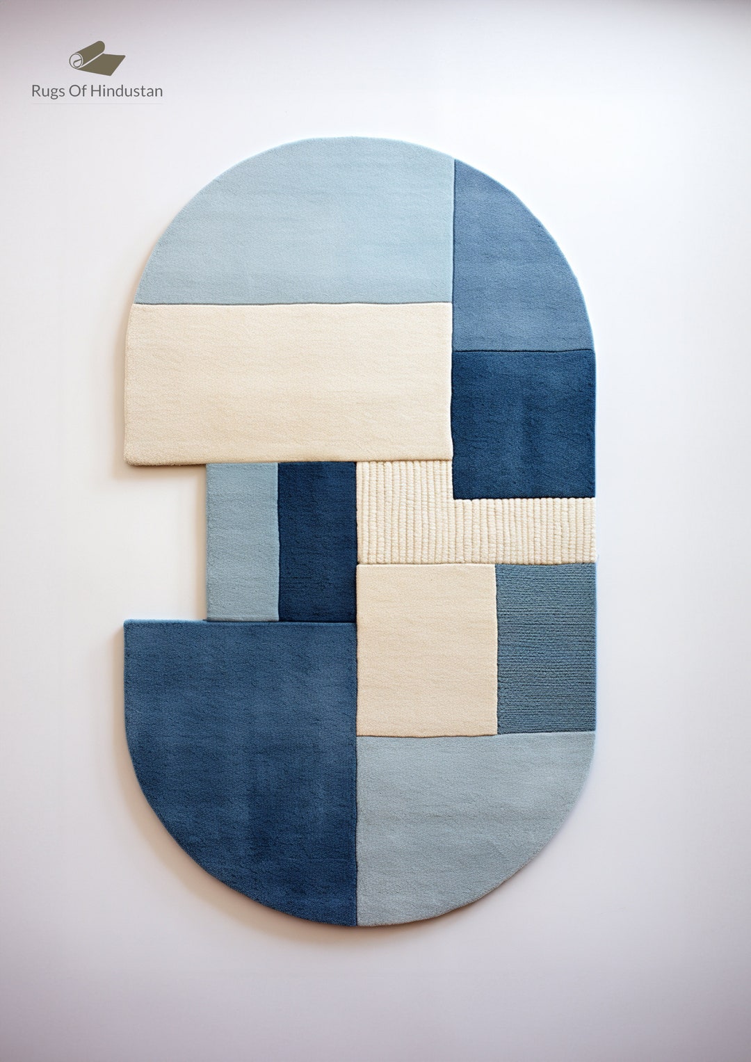 Irregular Shape Modern Abstract Soft Wool Handmade Hand Tufted Area Rug ...