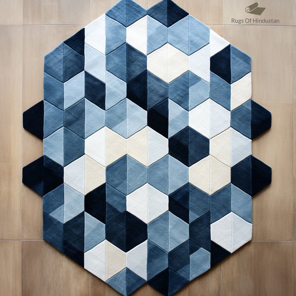 Pentagon Pattern Rug - Etsy