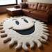 Irregular Round Smiling Star Design Hand Tufted Handmade Rug for ...