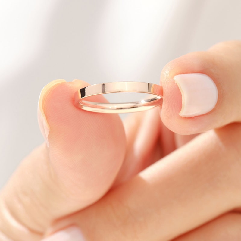 Rose Gold Wedding Ring - Etsy