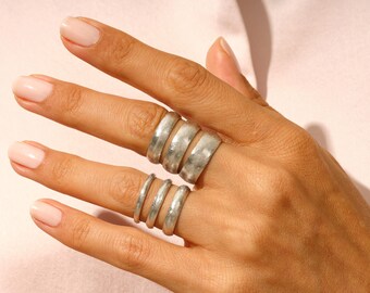 Ice Matte Gold Ring - Etsy