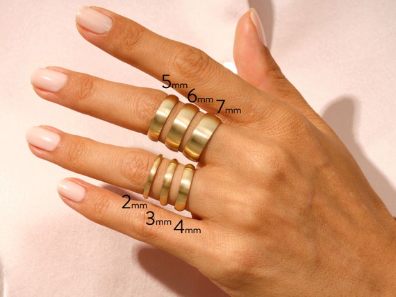 Domed wedding band store