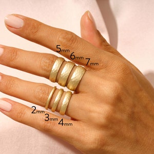 Gold Hammered 3 Mm Wedding Band • DOME • Classic Wedding Rings for Men ...