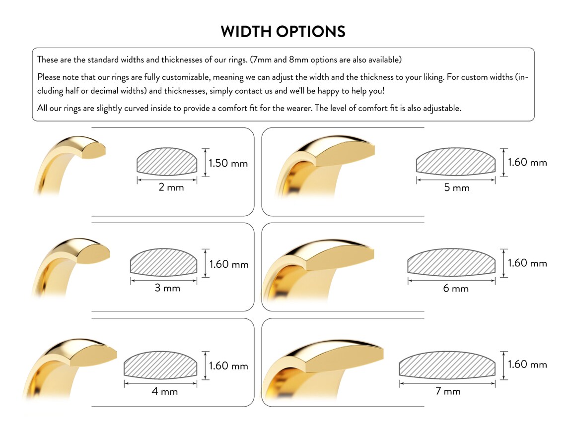 14k Yellow Gold Dome Wedding Band POLISHED COMFORT FIT - Etsy