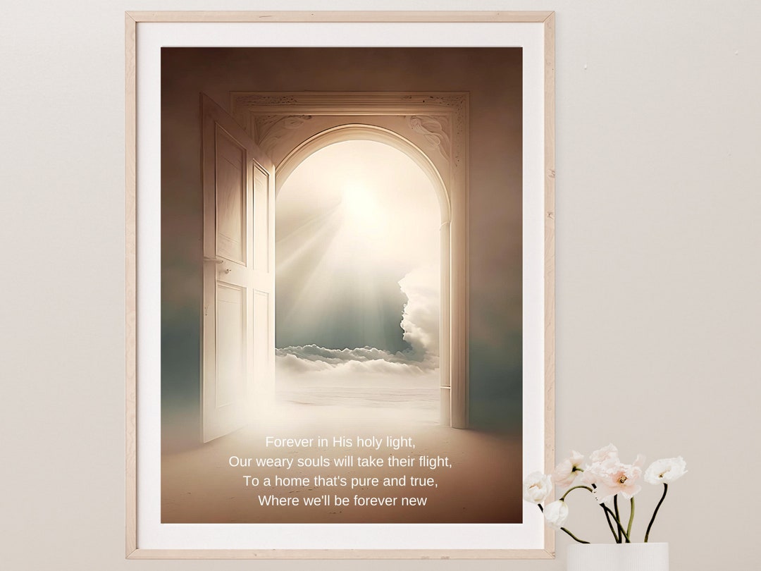 Entrance to Heaven, Christian Art, Digital, Printable Christian Living ...