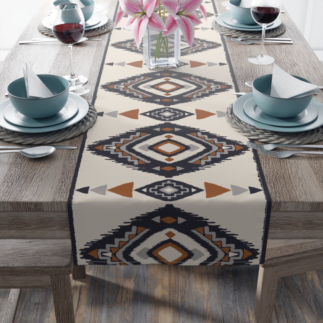 Aztec Table Runners, Western Table Runner, Southwestern Decor, Rustic ...