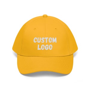 Custom Logo Hat, Embroidered Hat Logo, Twill Cap, Company Logo Gifts ...