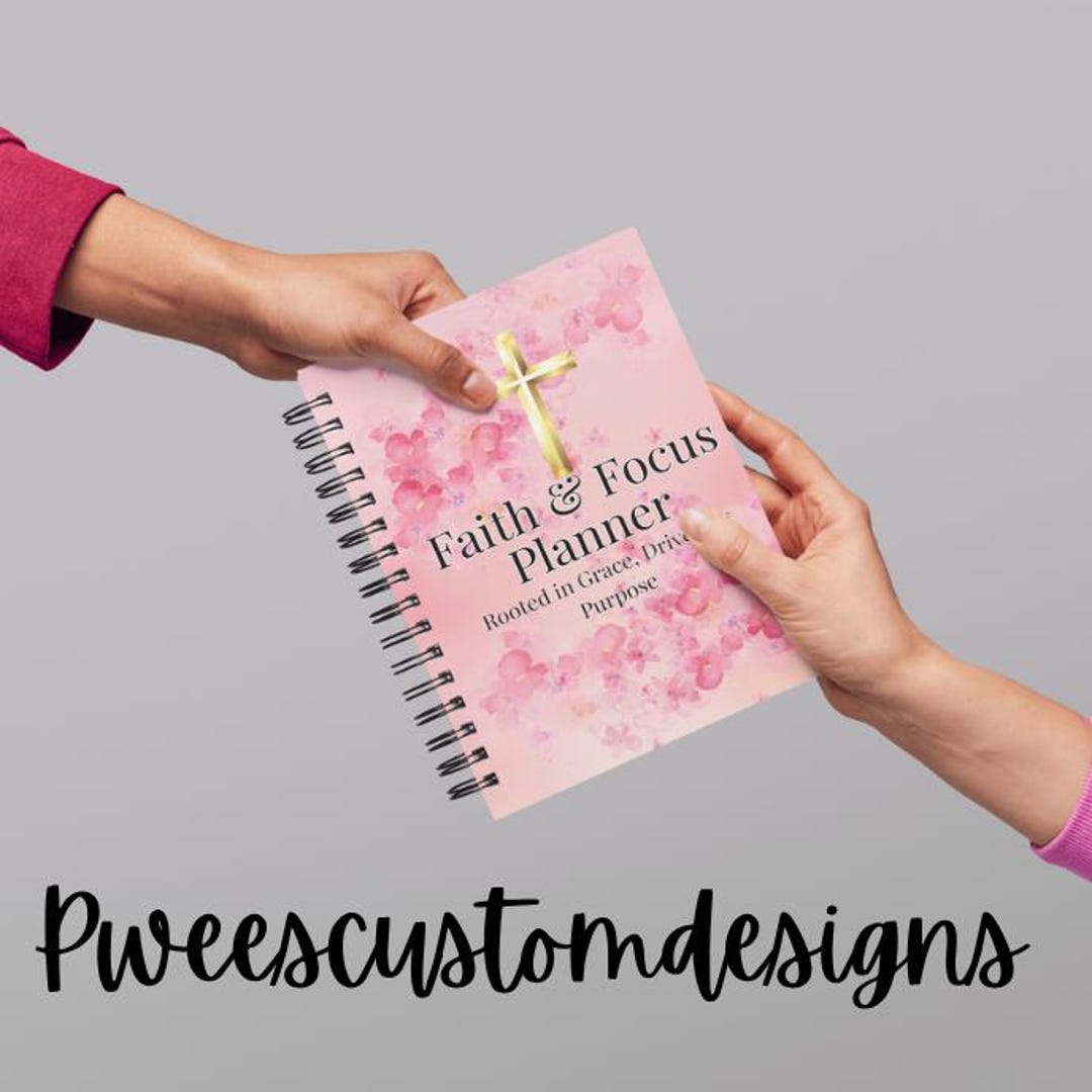 Faith & Focus Christian Planner: Monthly Weekly Prayer Journal - Etsy