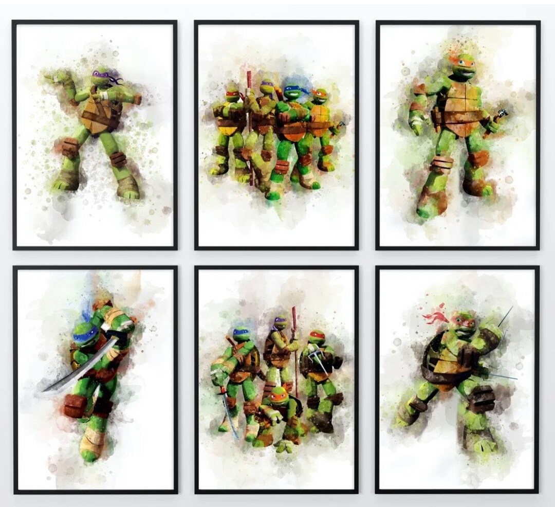 Ninja Turtles A4 Poster and Prints Art Prints Framed - Etsy