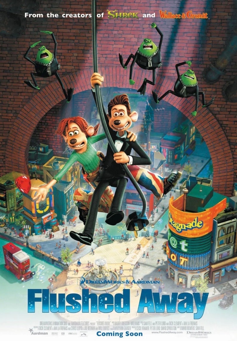 Flushed Away A4 Poster and Prints Art Prints Wall Art - Etsy