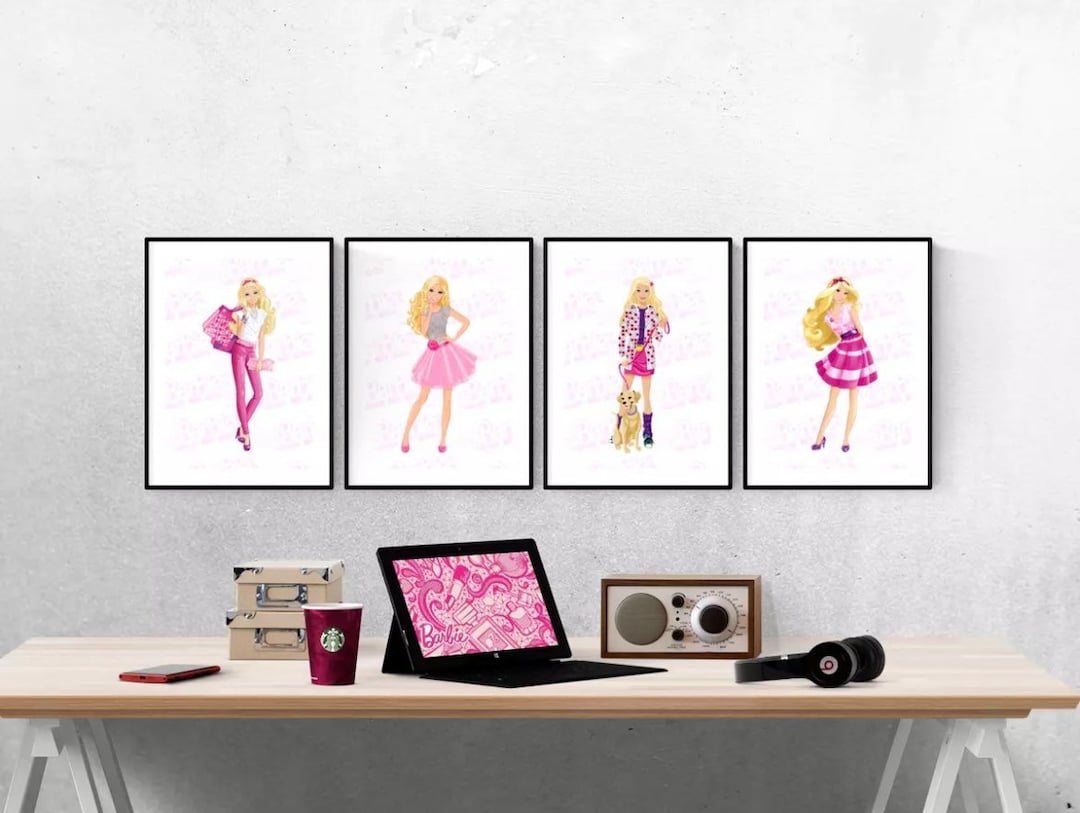 Barbie A4 Poster and Prints Art Prints Framed Wall Art - Etsy