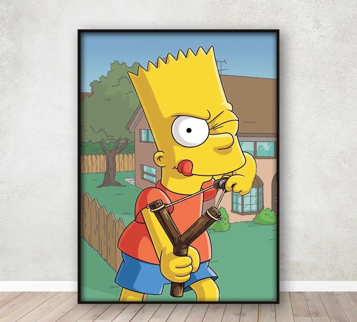The Simpsons A4 Poster and Prints Art Prints Framed Wall - Etsy