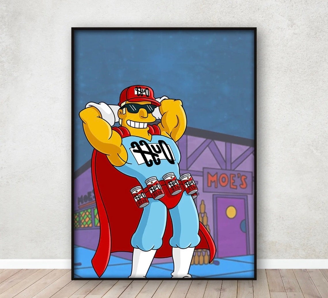 The Simpsons A4 Poster and Prints Art Prints Framed Wall - Etsy