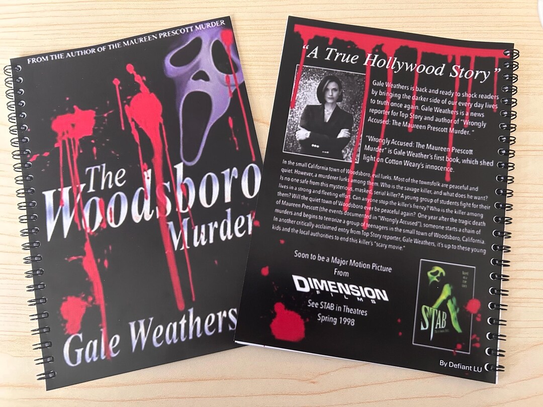 Scream Horror Notebook Inspired by the Woodsboro Murders by Gale ...