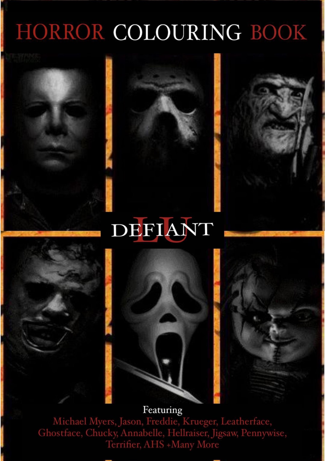 Horror Colouring Book Digital Download - Etsy