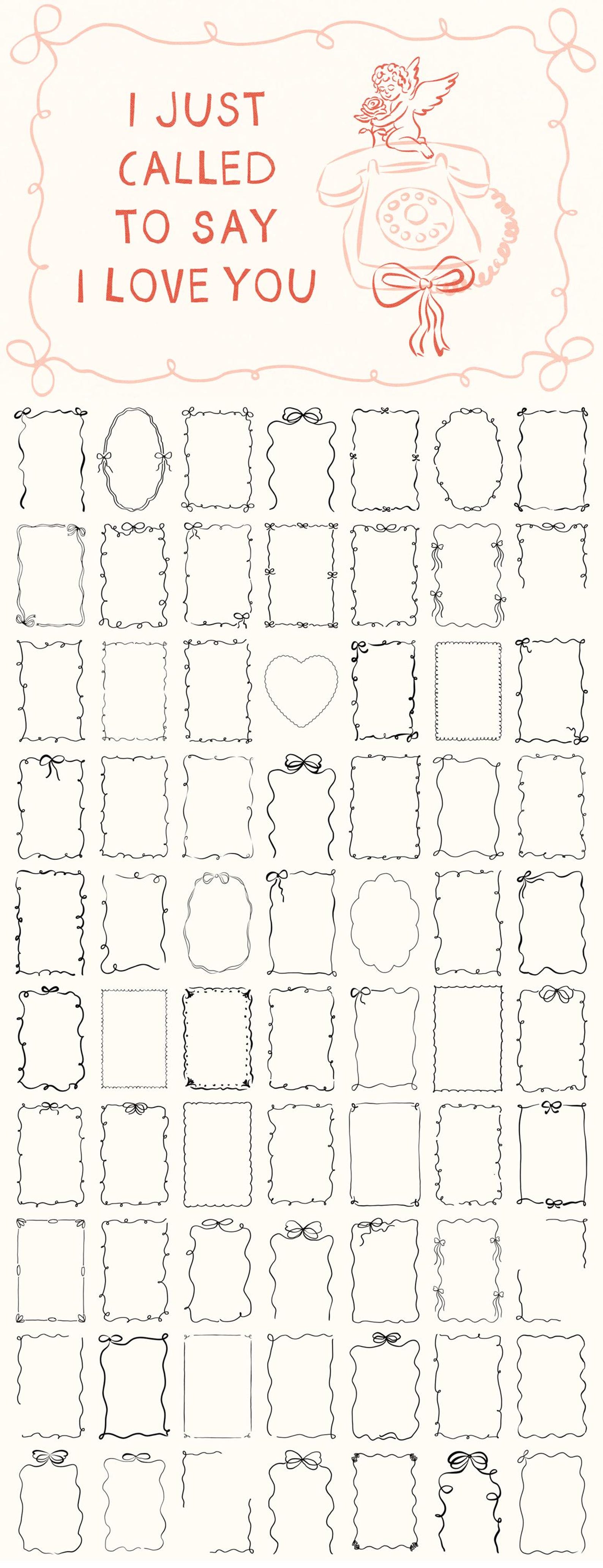Whimsical Wedding SVG Icons Bundle, Fun Hand Drawn Quirky Wedding ...