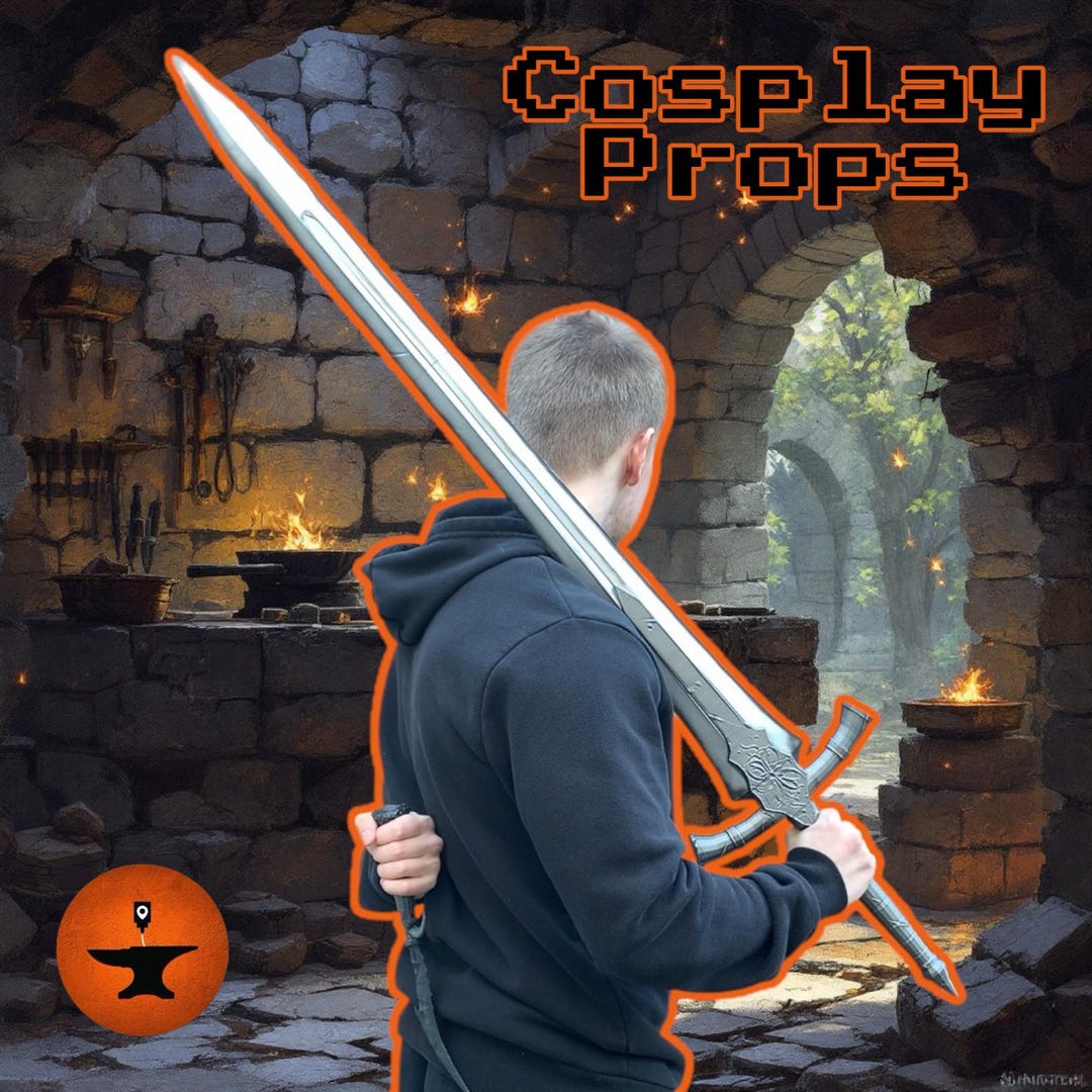Cosplay Prop Watchdogs Greatsword and Knife - Unofficial - Etsy