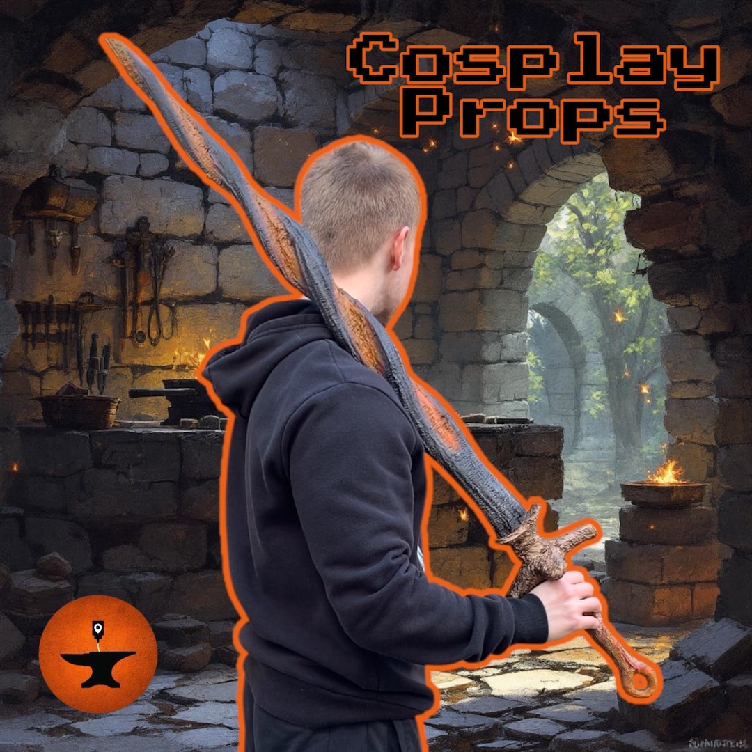Cosplay Prop Coiled Fire Greatsword - Unofficial - Etsy