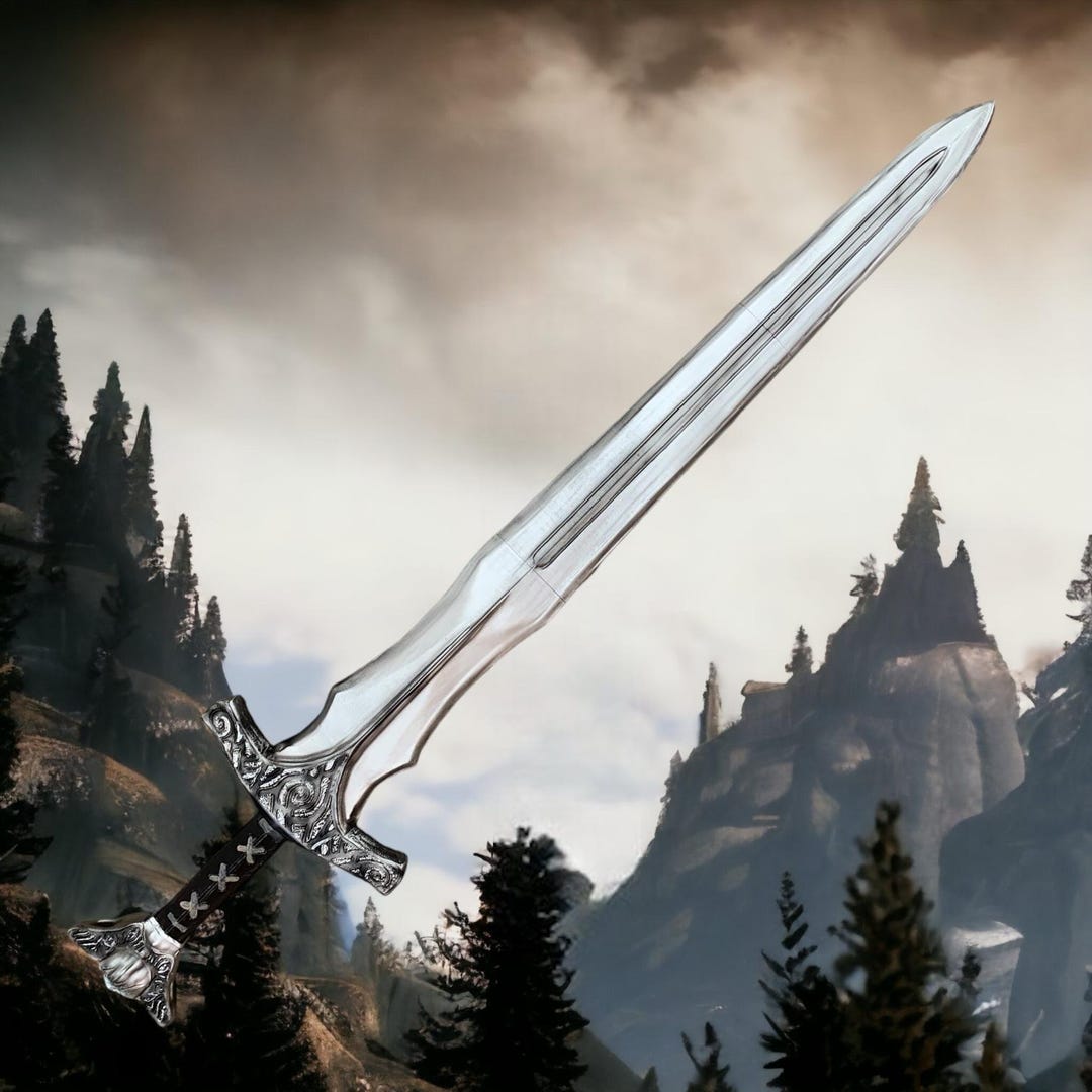 Unofficial Steel Straight Sword Prop fan-made - Etsy