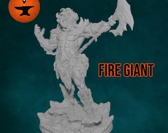 Stone Giant 3D Printed Resin Miniature Tabletop Role Playing Dungeons ...