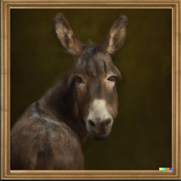 Donkey Paintings - Etsy