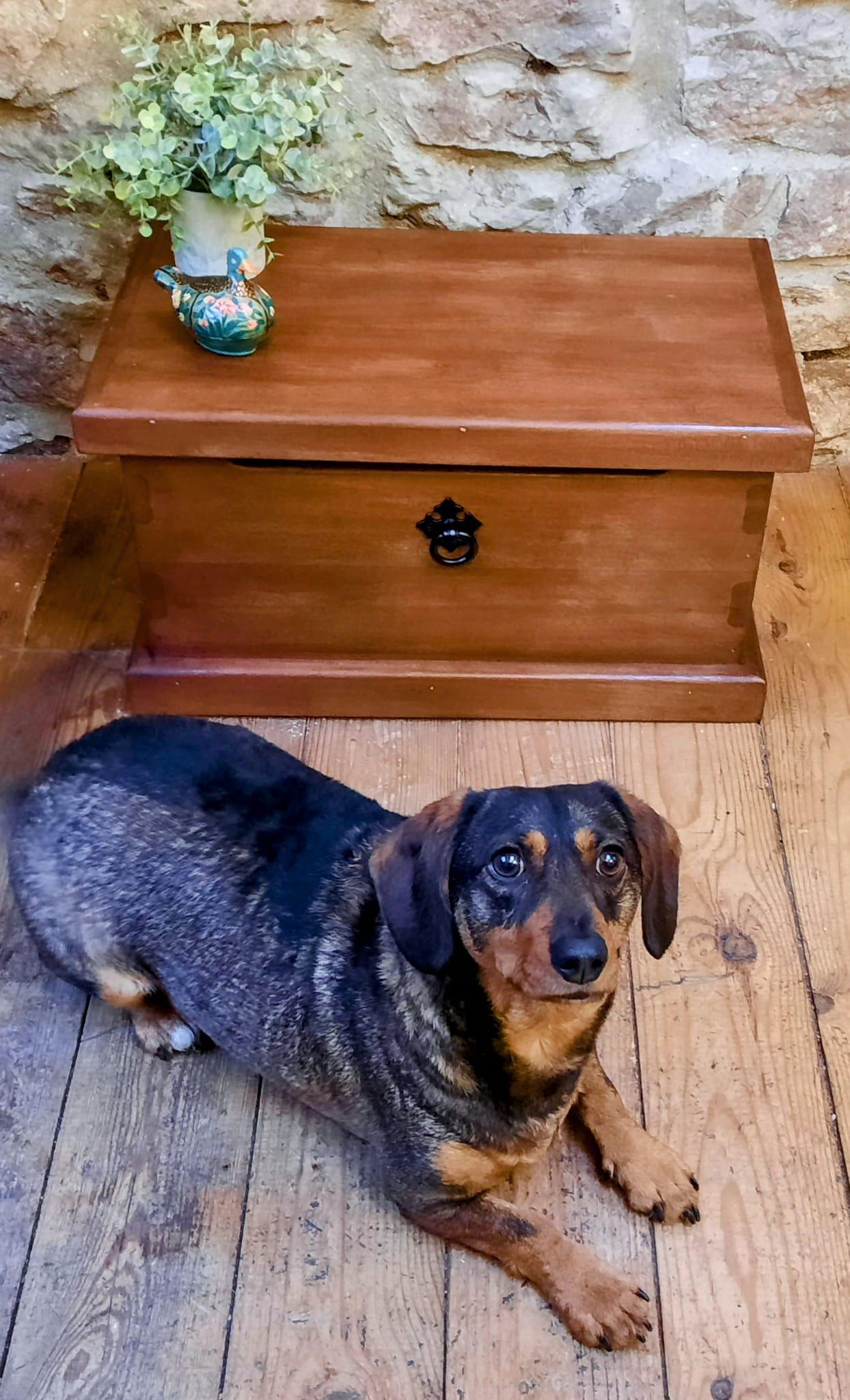 Vintage Teak Storage Box - Etsy