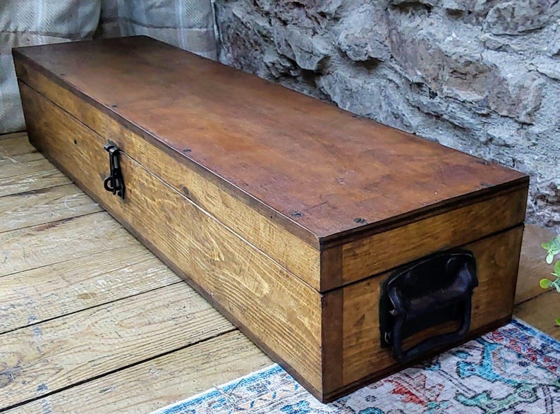 Long Mid Century Storage Box - Etsy