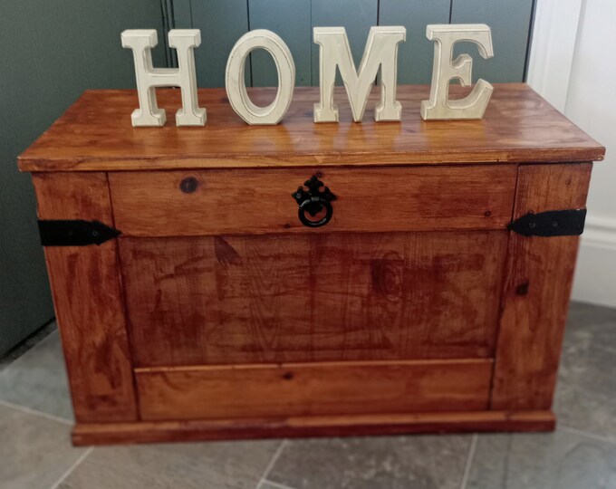 Rustic Storage Chest - Etsy