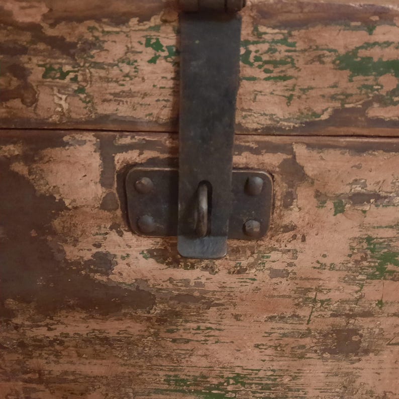 Antique Pitched Pine Distressed Chest - Etsy