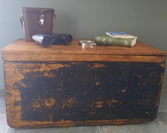 Rustic Storage Chest - Etsy