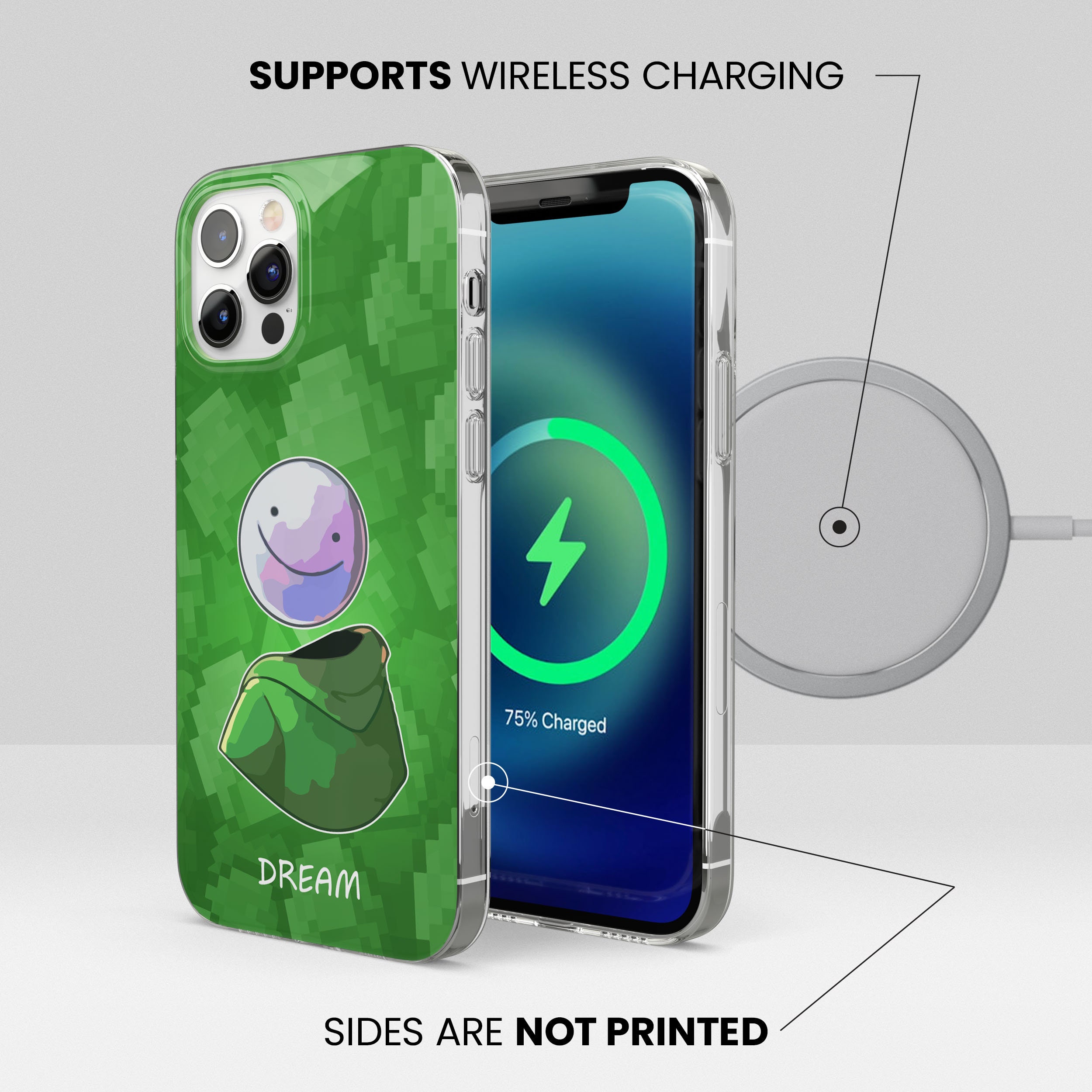 Dream SMP Phone Case Ranboo, Technoblade Cover for iPhone 15 14 13 12 ...