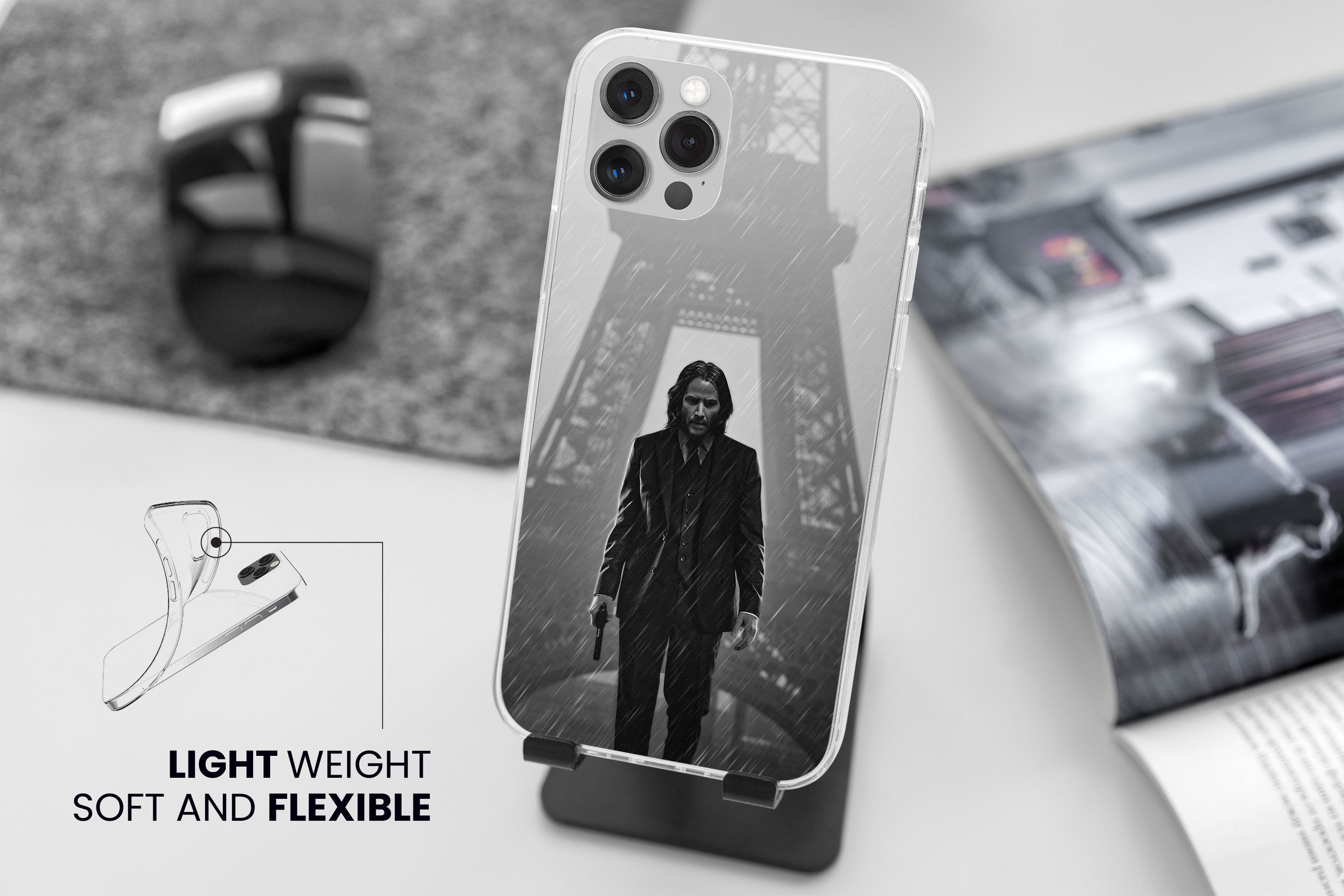 Babayaga Phone Case Keanu Reeves Cover for iPhone 15 14 13 12 11 Pro ...