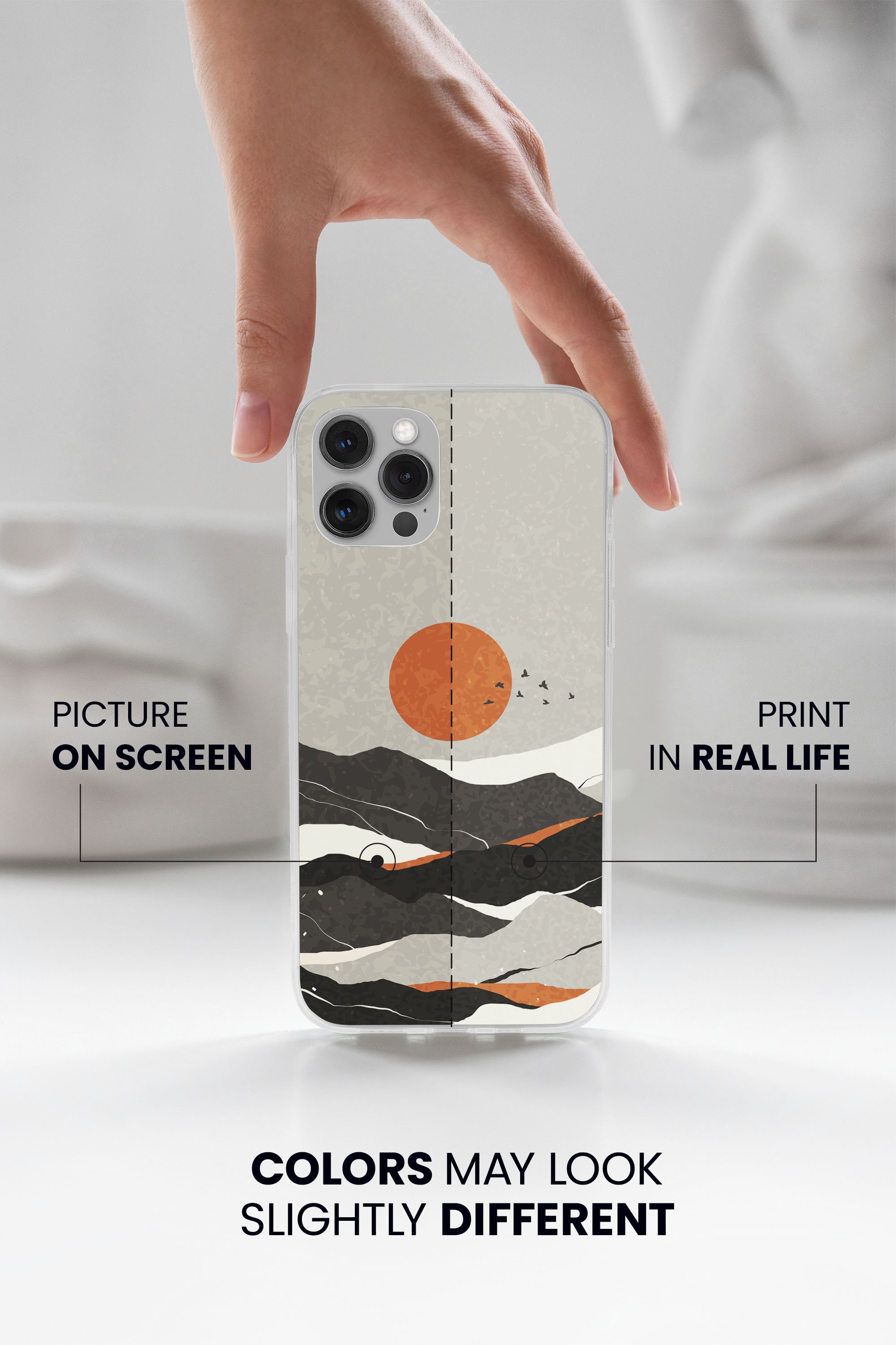 Japanese Sunset Phone Case Dusk Horizon Cover for iPhone 15 14 13 12 11 ...