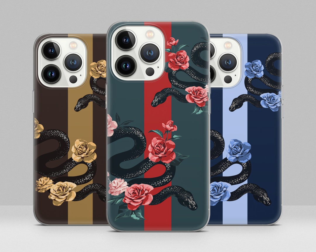 Serpent Phone Case Wild Snake Design Cover in Green, Brown & Blue for ...