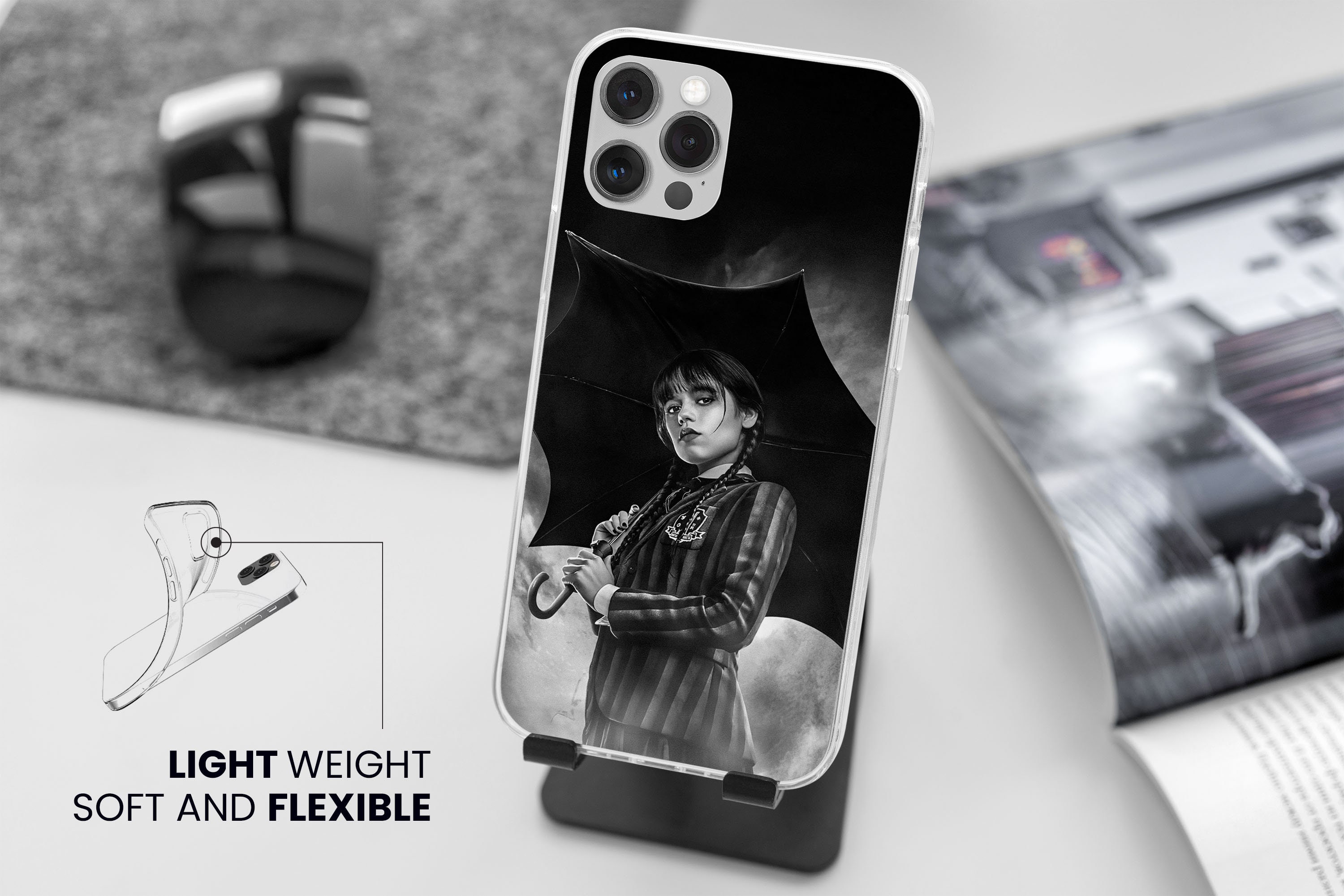 Wednesday Addams Phone Case Jenna Ortega IPhone Case
