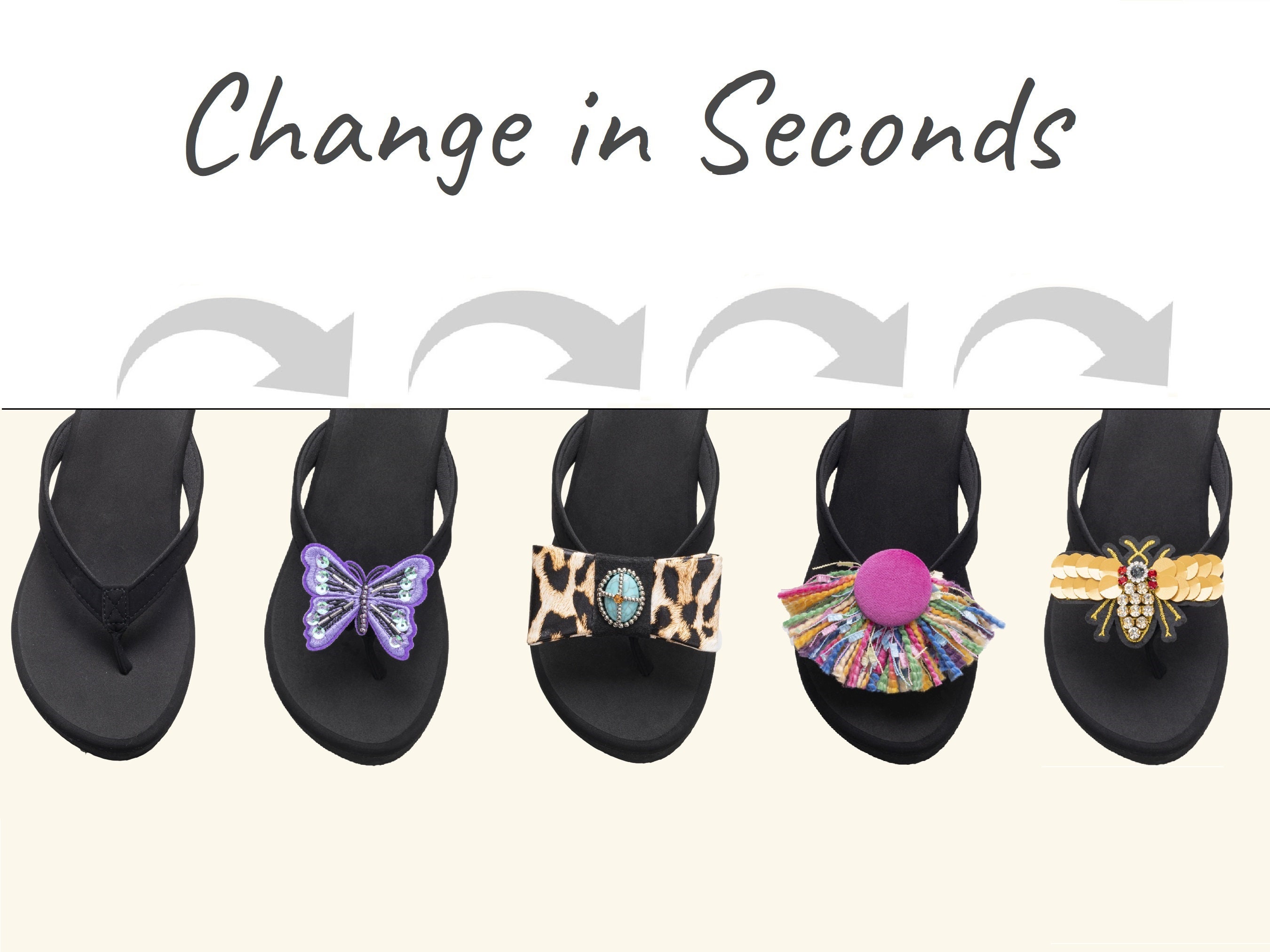 Fancy Butterfly Flip Flop Sandal Bling for Stylish Women and - Etsy