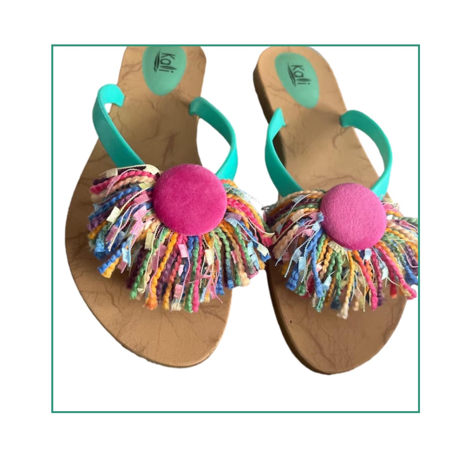 Pink Flip Flop Bunion Cover: Tassel Fringe Shoe Attachment - Etsy
