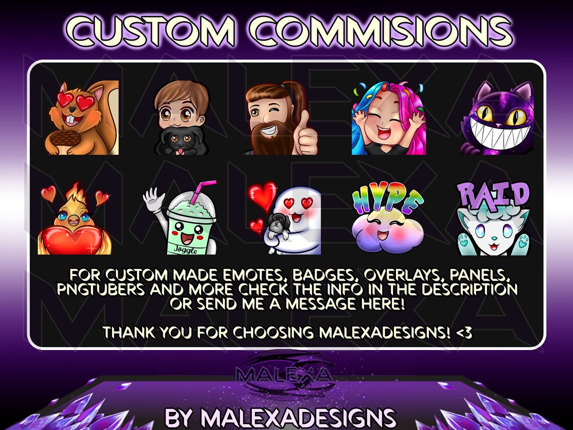 Food Emote Pack! 30 Emotes Based on Your Favorite Foods! Twitch/ Kick ...