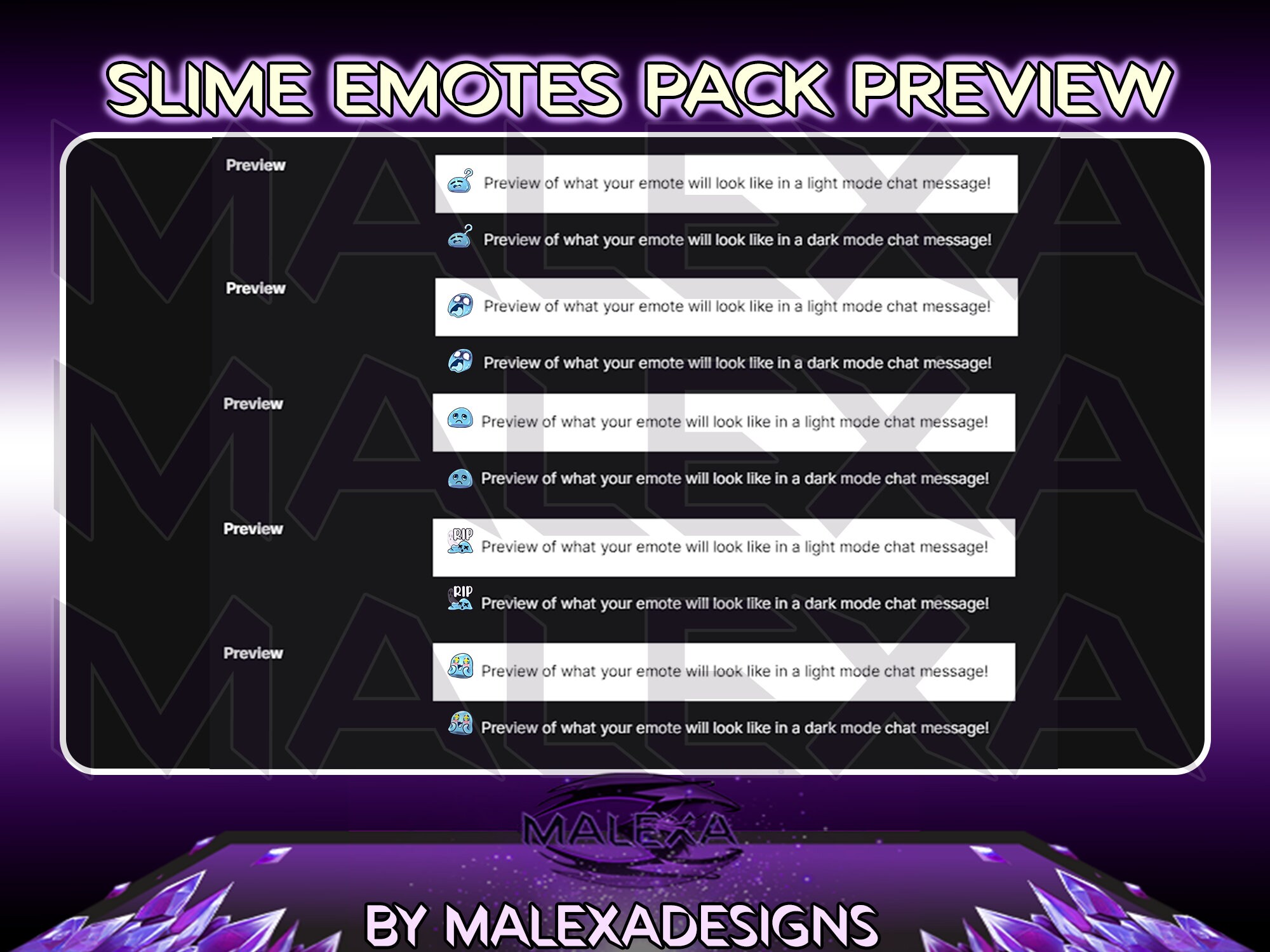 Blue Slime Emotes Pack, Blue Color, Slime Emotes, Cute Slime, Twitch ...