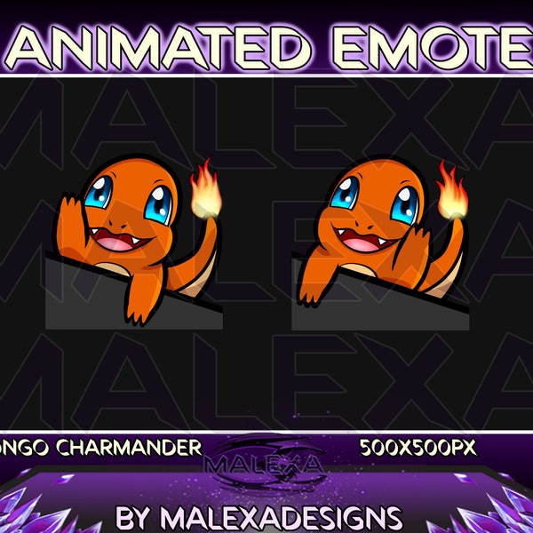 Animated Charmander Emote - Etsy