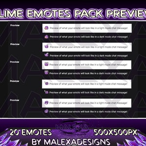 Purple Slime Emotes Pack, Purple Color, Slime Emotes, Cute Slime ...