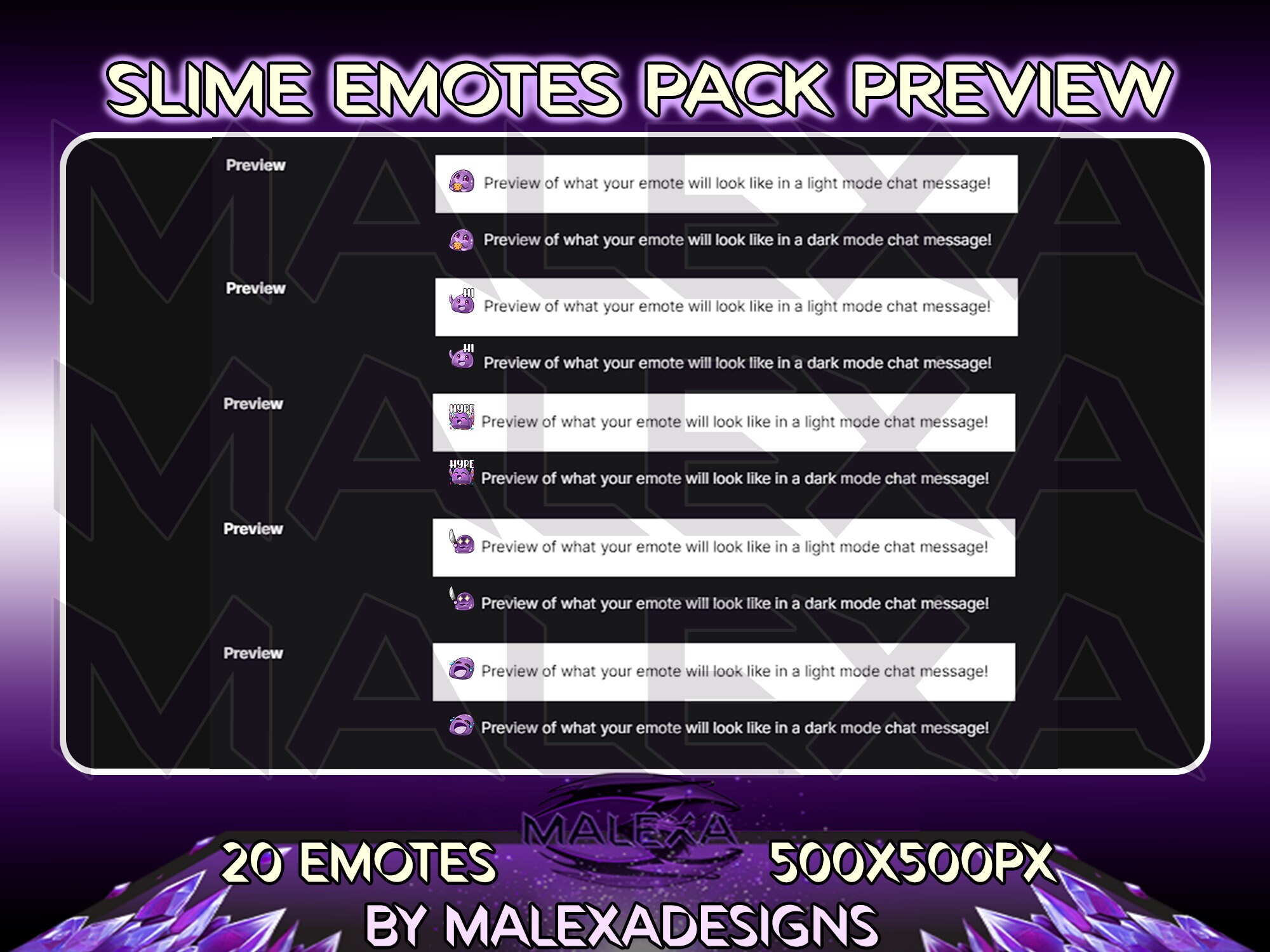 Purple Slime Emotes Pack, Purple Color, Slime Emotes, Cute Slime ...