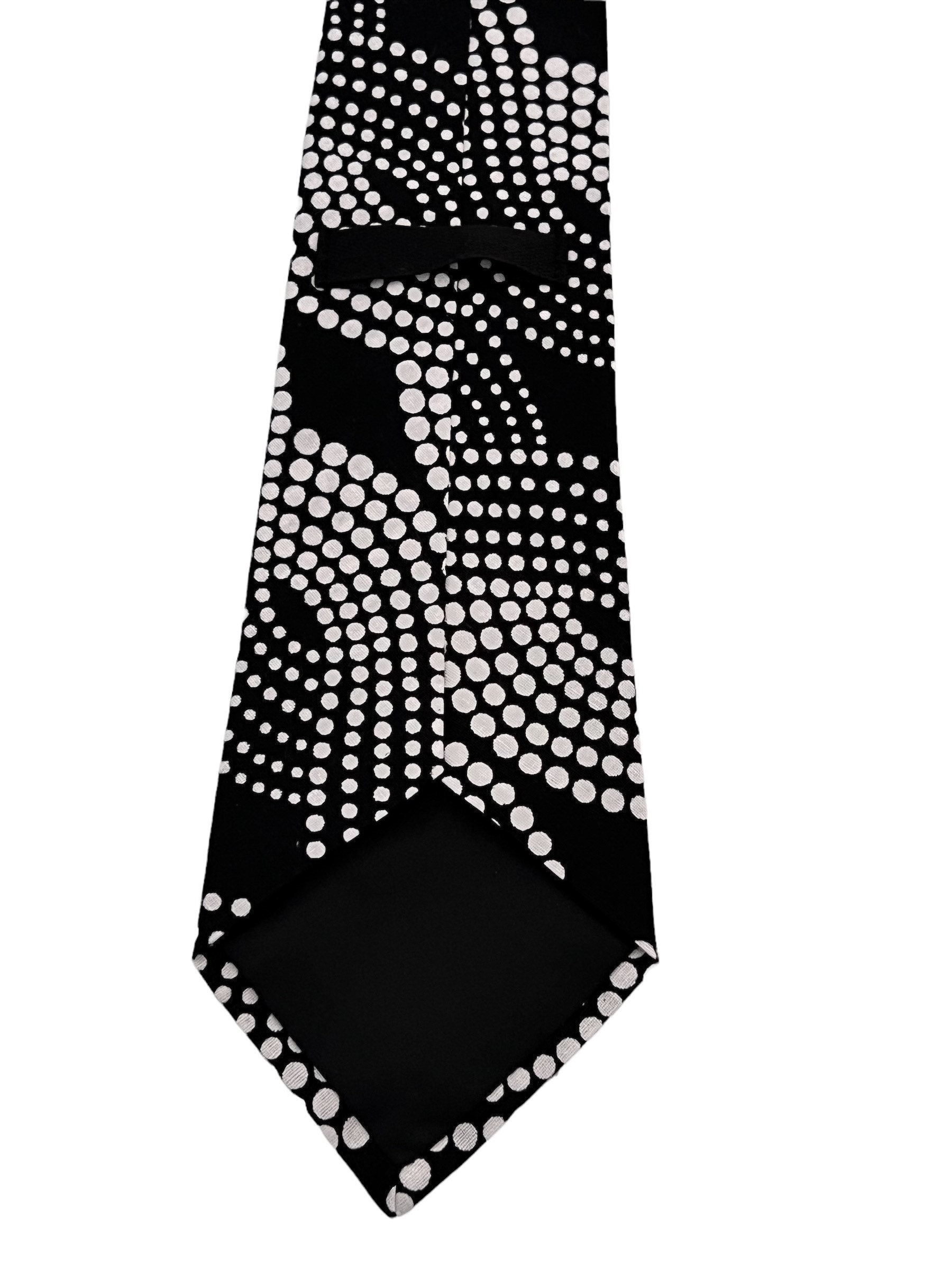 Black and White Polka Dots Necktie, African Pattern Necktie, Mens ...