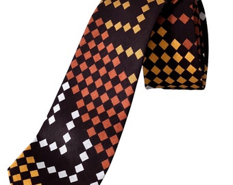 Black and White Polka Dots Necktie, African Pattern Necktie, Mens ...