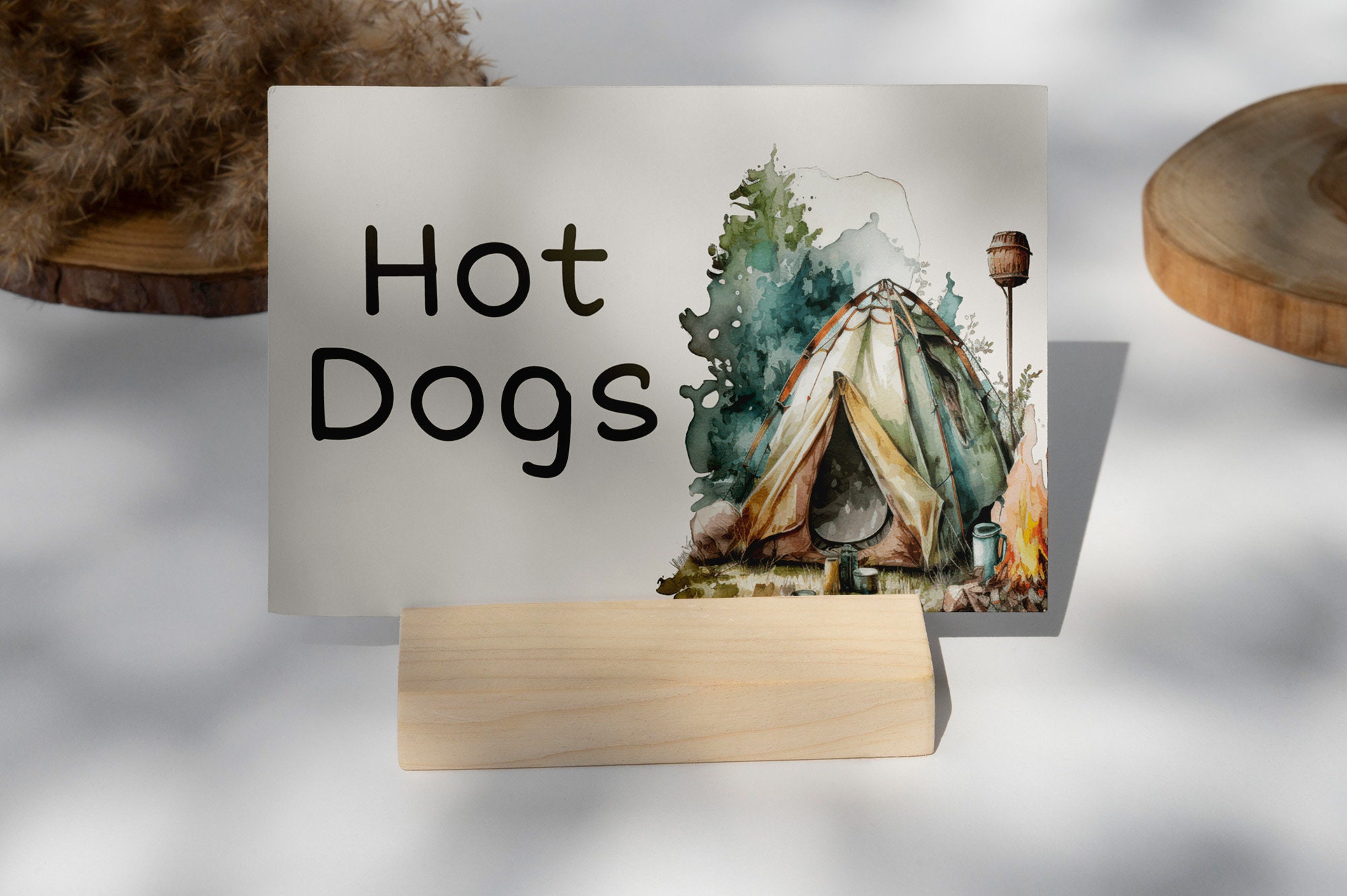 Editable Camping Birthday Party Poster, Welcome Camping Poster ...